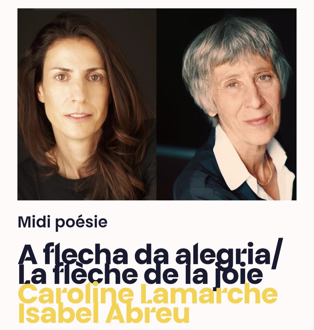 A flecha da alegria/La flèche de la joie Caroline Lamarche et Isabel ...